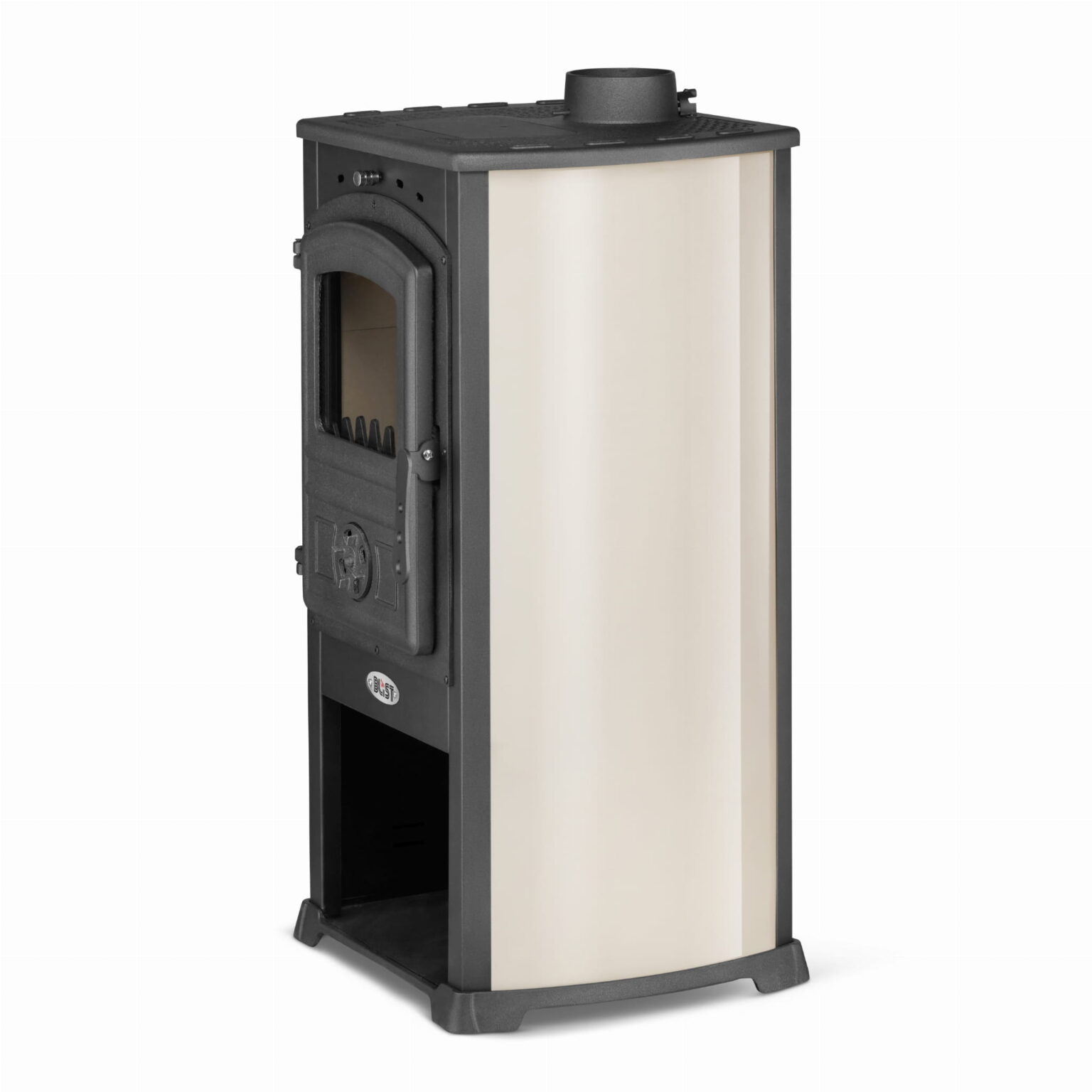 Kominek piec BLIST Modena 12,0kW typu koza z żeliwną płytą grzewczą ...