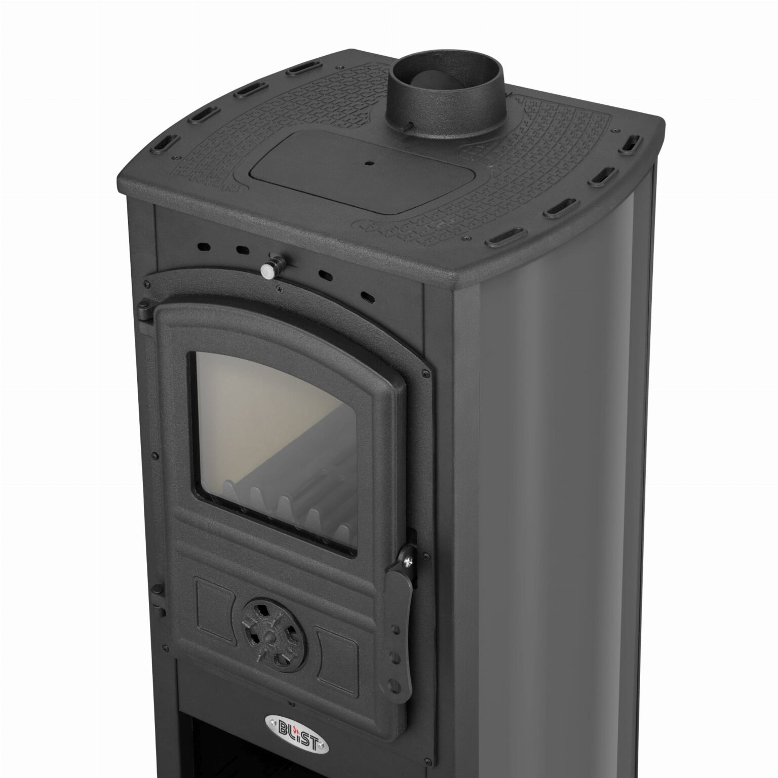 Kominek piec BLIST Modena 12,0kW typu koza z żeliwną płytą grzewczą ...